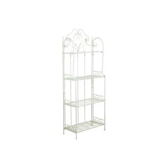 Biscottini International Etagere Schmiedeeisen Blumentopf Balkon 165x63x33 cm - Pflanzregal für Außen und Innen