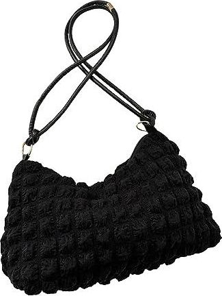 Generic Joli sac fourre-tout matelass&eacute; l&eacute;ger en mousseline de soie pour femme, sac &agrave; main &agrave; bandouli&egrave;re tendance pour le travail, les voyages, les rendez-vous