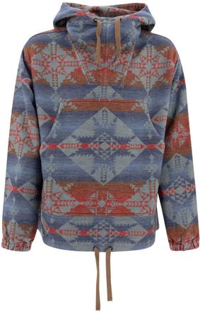 Beams Plus veste à motif en jacquard - Bleu