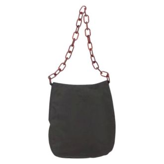 Prada Sac bandouli&egrave;re vintage en nylon Pre-owned - Femme - Pre-owned - Brun - Taille: ONE Size