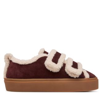 INUIKII Sneakers Inuikii Shearling Low Velcro 1001.001.0231.518 Dunkelrot