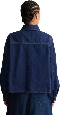Marc O'Polo Denim Jeansbluse cropped made with Orange Fiber