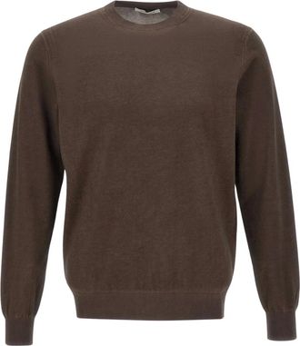 KANGRA Homme, Pulls, Brun, Taille: 3XL Pull en coton &agrave; col rond &agrave; manches longues
