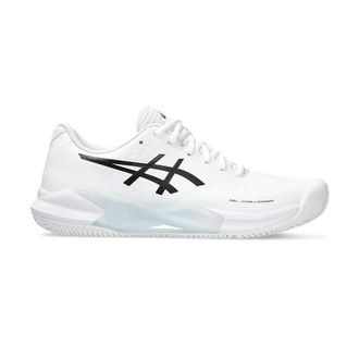 Asics Herren Gel-Challenger 14 Clay Sneaker, White Black, 46.5 EU