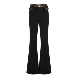 Fracomina Pantalon &Eacute;vas&eacute; Taille Haute - Femme - Pantalons - Noir - Taille: 38 FR