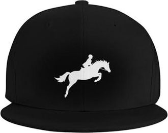 Generic Fille Montant Un Cheval De Saut dobstacles Homme Femme Chapeaux Pare-Soleil Anti-UV Casquette De Baseball Protection Solaire Strapback Cap pour Adulte
