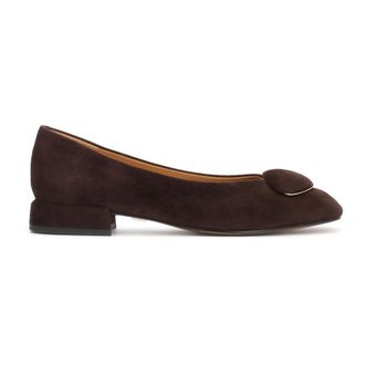 Kazar Ballerinas aus Wildleder mit eckiger Spitze - - Shoes - Damen - Braun - 38 EU