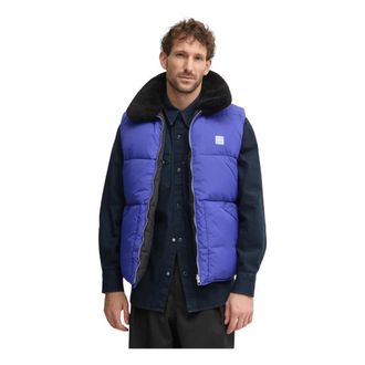 A.P.C. A.p.c., Homme, Vestes, Bleu, Taille: XS Doudoune Teddy Vest