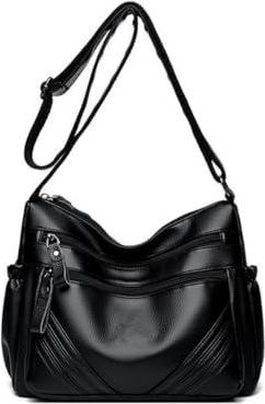 Generic Sac bandouli&egrave;re &eacute;l&eacute;gant pour femme avec bandouli&egrave;re ajustable, sac &agrave; bandouli&egrave;re pour femme (Black)