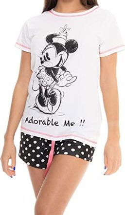 Disney Ensemble De Pyjamas Femme Minnie Mouse Blanc XX-Large