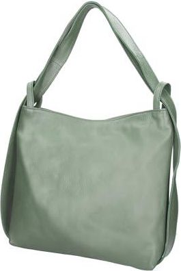Gave Lux Sac &agrave; bandouli&egrave;re convertible en sac &agrave; dos pour femme en cuir v&eacute;ritable Made in Italy 37x37x9 cm GLX228105323FBG, Menthe, Taille unique