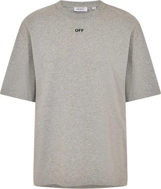 Off-white Off White - T-Shirt f&uuml;r Herren/Damen Unisex, Baumwolle (Grau/Schwarz)