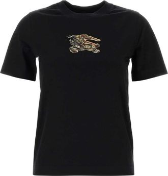 Burberry Femme, Tops, Noir, Taille: 36 FR T-shirt en coton