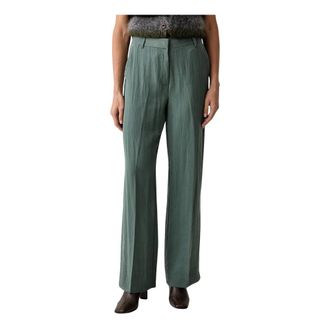 Scotch & Soda Pantalon large Edie - Femme - Pantalons - Vert - Taille: W28 L32