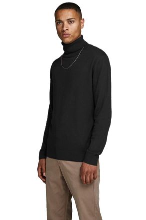 Jack & Jones Herren Jjeemil Knit Roll Neck NoosRollkragenpullover,Black,XXL