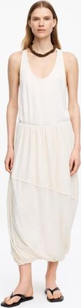 Arket Drapierter Maxirock -Wei&szlig;