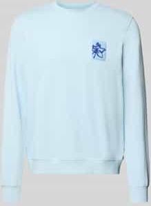 Blend Regular Fit Sweatshirt mit floraler Applikation Modell Felica