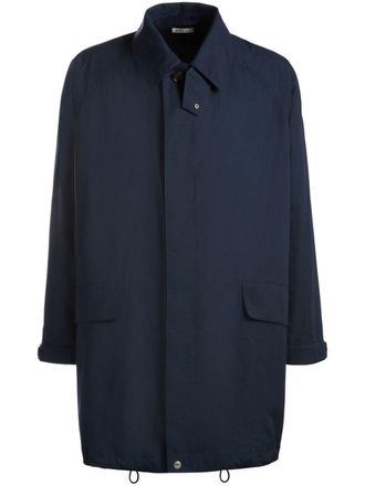 Bally parka mi-longue texturée - Bleu