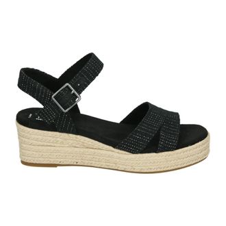 Toms Sportliche Sandalen Audrey Schwarz Gummisohle - - Shoes - Damen - Schwarzk - 41 EU