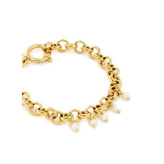 Hermina Athens Hermina Athen - Tiny Pearls Kyklos - Doré -Kettenarmband