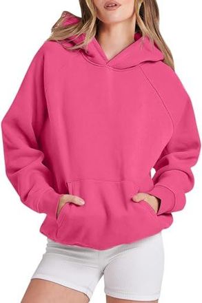 Generic Sweat &agrave; Capuche Femme Sweats &agrave; Capuche D&eacute;contract&eacute; pour Femme Couleur Unie (M)