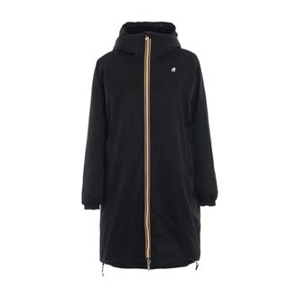 K-Way Kapuzenparka mit Rei&szlig;verschluss - - Coats - Damen - Schwarzk - XS