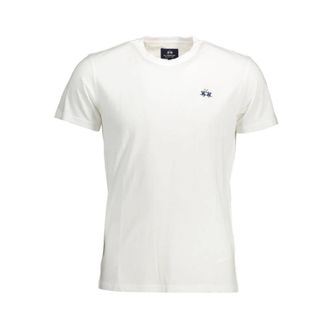La Martina Schickes T-Shirt mit Rundhalsausschnitt und Stickerei - - Tops - Herren - Wei&szlig; - L