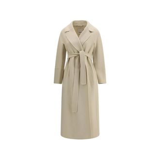 Max Mara Belted Coats - - Coats - Damen - Wei&szlig; - XS