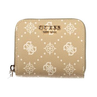 Guess Femme, Accessoires, Beige, Taille: ONE Size Carrie Logo Wallet
