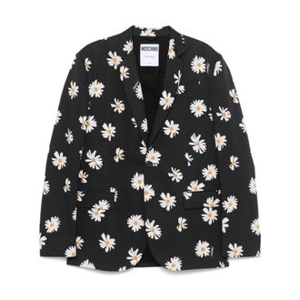 Moschino Schwarze Jacke mit Knopfverschluss - - Jackets - Herren - Schwarzk - L