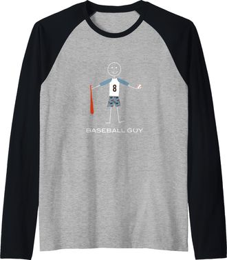 Whyitsme Design Herren Lustiger Herren-Baseballspieler f&uuml;r Jungen Raglan