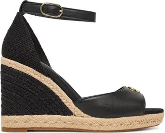 Tommy Hilfiger Espadrilles Plate High Wedge Espad FW0FW09517 Schwarz