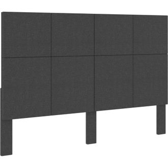 vidaXL Kopfteil Dunkelgrau Stoff 140&times;200 cm Vidaxl