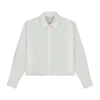 Olaf Hussein Monogram Shirt W - - Blouses & Shirts - Damen - Wei&szlig; - M