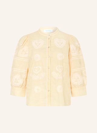 Rich & Royal Bluse Mit 3/4-Arm gelb