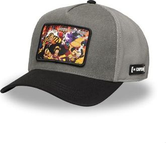 Capslab Casquette Homme & Femme One Piece, Casquette Trucker Pirates Crew, Ajustable avec Snapback TU