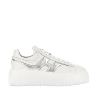Hogan Low-Top Sneaker - Platform Sneakers With Metallic Accents - Gr. 36,5 (EU) - in Wei&szlig; - f&uuml;r Damen
