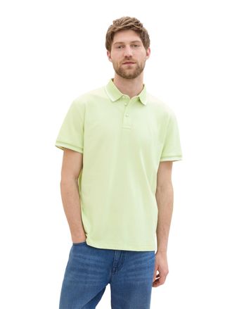 Tom Tailor Herren 1031006 Basic Piqu&eacute; Poloshirt, 35169 - Tender Sea Green, S