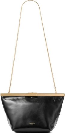 Jimmy Choo London pochette Ganache à bride en chaîne - Noir