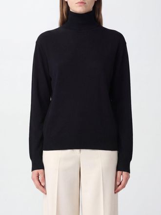 Semicouture Rollkragenpullover aus reiner Schurwolle mit &uuml;berschnittenen Schultern