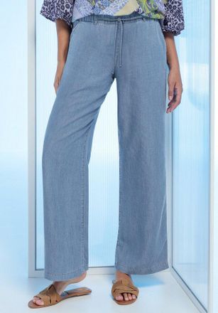 bianca Schlupfhose PARIGI aus softem Lyocell-Denim