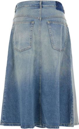 Maison Margiela High-Waist Denim Skirt - Blue