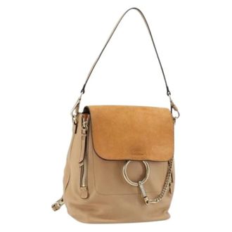 Chlo&eacute; Sac &agrave; dos en daim Pre-owned - Femme - Pre-owned - Beige - Taille: ONE Size