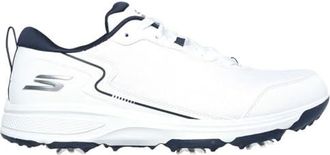 Skechers Torque Sport Fairway Chaussures de Golf à Pointes pour Homme Coupe décontractée, Blanc/Bleu Marine, 44 EU