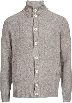 Slowear Cardigan maille &agrave; col montant en laine