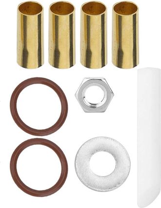 Filfeel 9-teiliges Twin-Cam-Endwellen-Set, Kipphebelwellen-Sicherungen aus Metall, mit 4 Konischen Messingbuchsen, 2 O-Ringen, Unterlegscheiben und Muttern, Z