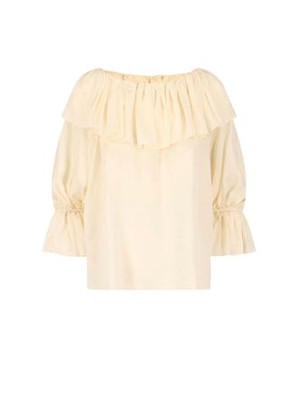 Chlo&eacute; Silk Jacquard Top