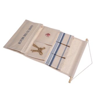 Valiclud Parliky Wand Aktenorganizer aus Baumwollstoff H&auml;ngende Aufbewahrungstasche mit F&auml;chern f&uuml;r Badezimmer und Studentenwohnheim Flexibler Wandbehang Organ