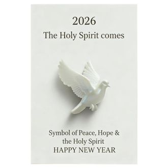 Generico Dreik&ouml;nigsfiguren, Symbol des Heiligen Geistes, Miniaturfigur, mit Karte und Tiersymbol, handgefertigt f&uuml;r Dreik&ouml;nigstag, f&uuml;r Zuhause, Familiengeschen