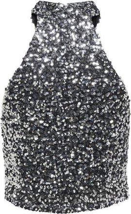 Jacqueline de Yong Langarmbluse JDYDIANA S/L SEQUINS HALTER TOP JRS